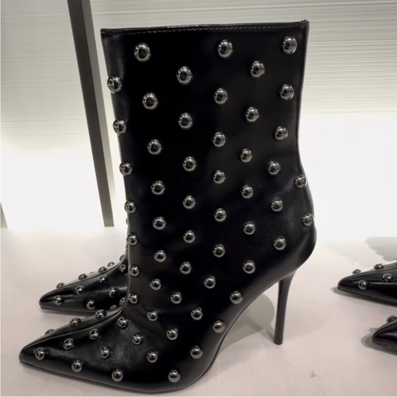 Zara | Shoes | Zara Studded Ankle Boots | Poshmark